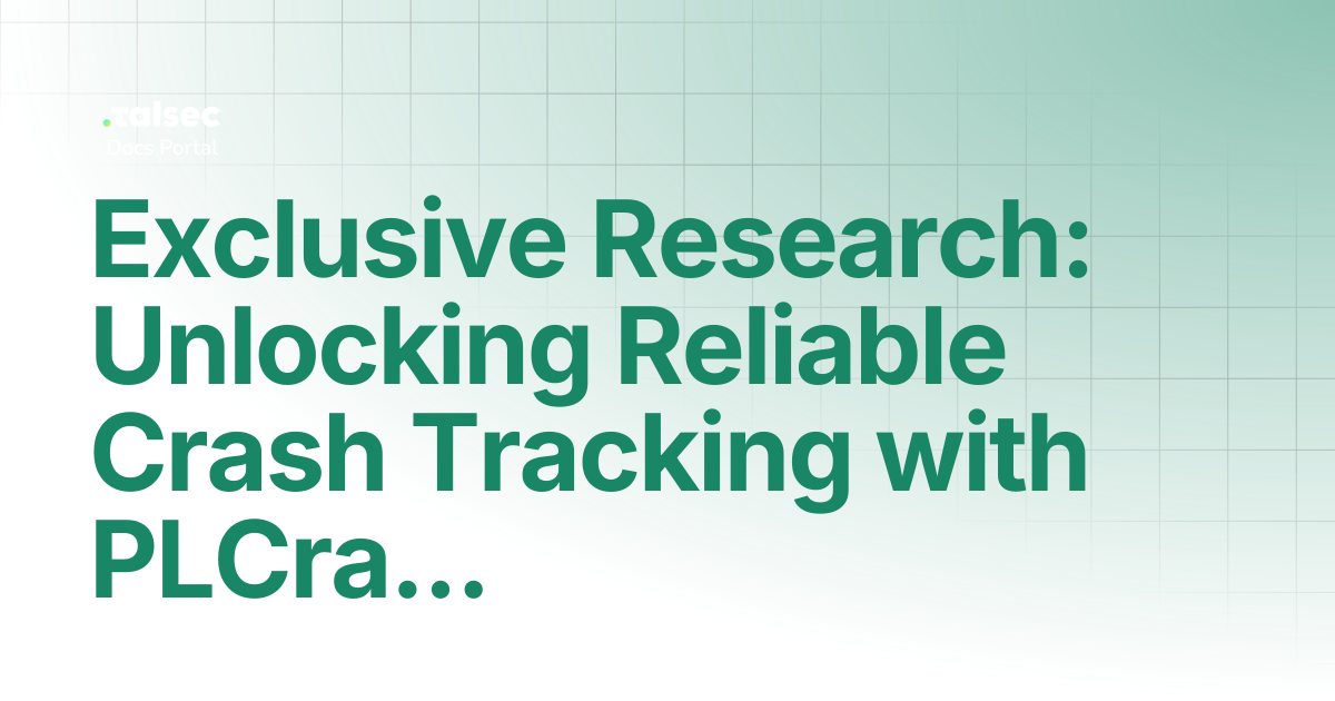 Exclusive Research: Unlocking Reliable Crash Tracking with ...